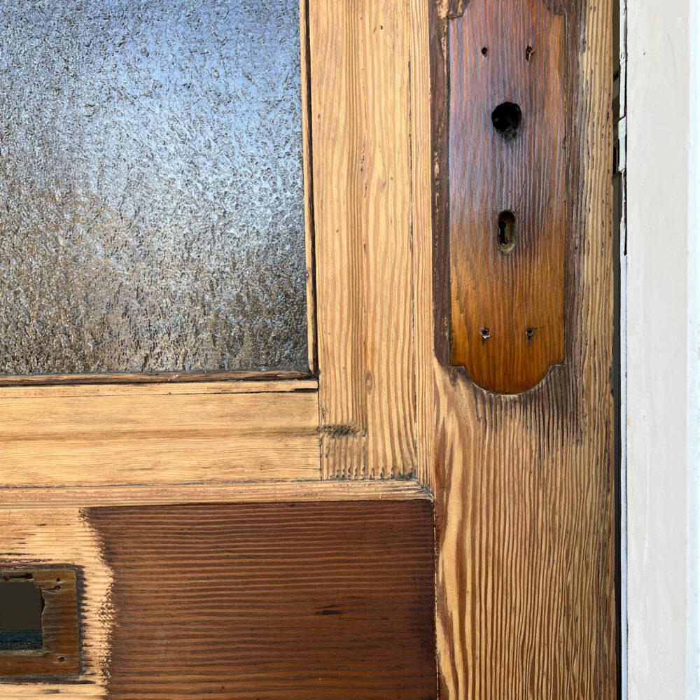 How to Refinish Your Wood Front Door (Without Removing it From the Hinges!)